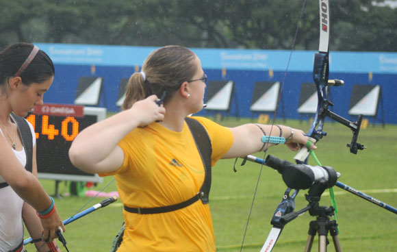 Archers thrill in rain and wind | Australian Olympic Committee