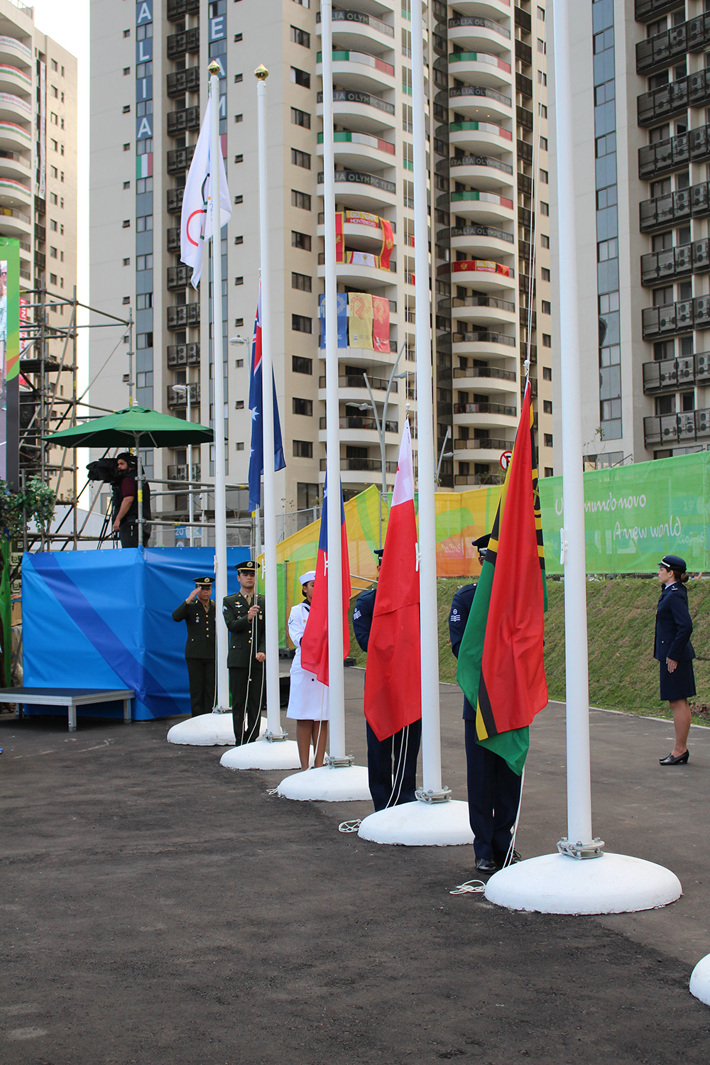 Aussie flag and spirits flying high | Australian Olympic Committee