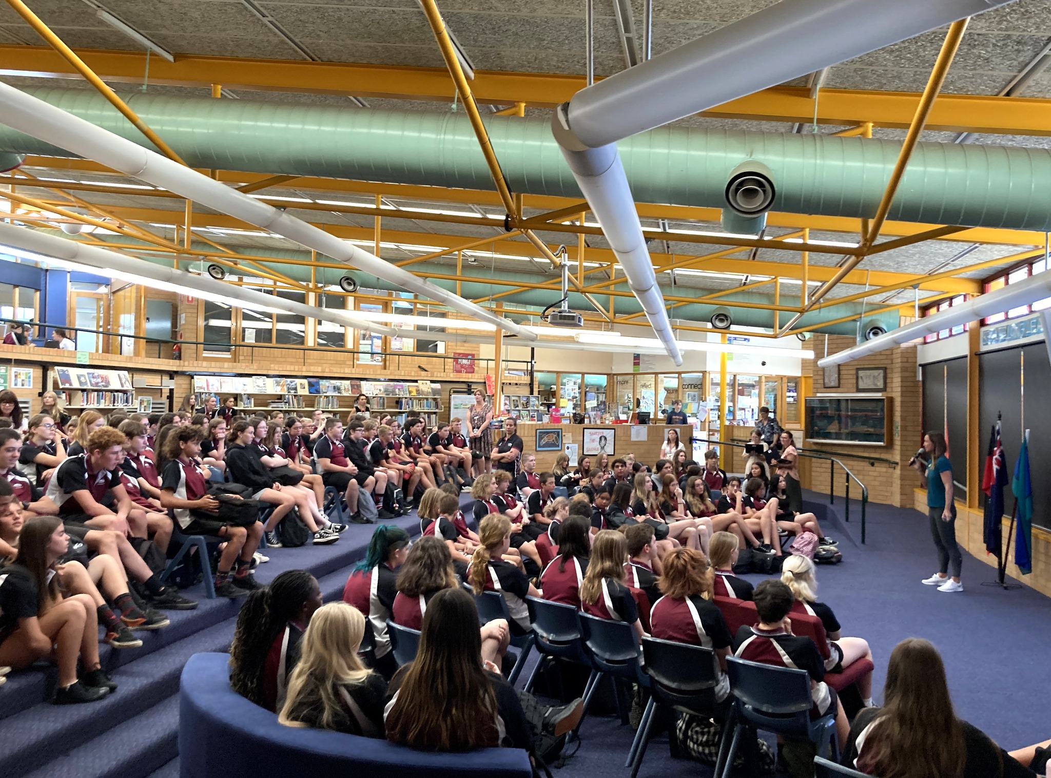 Olympic Medallist Brooke Hanson motivates students from the NSW North ...