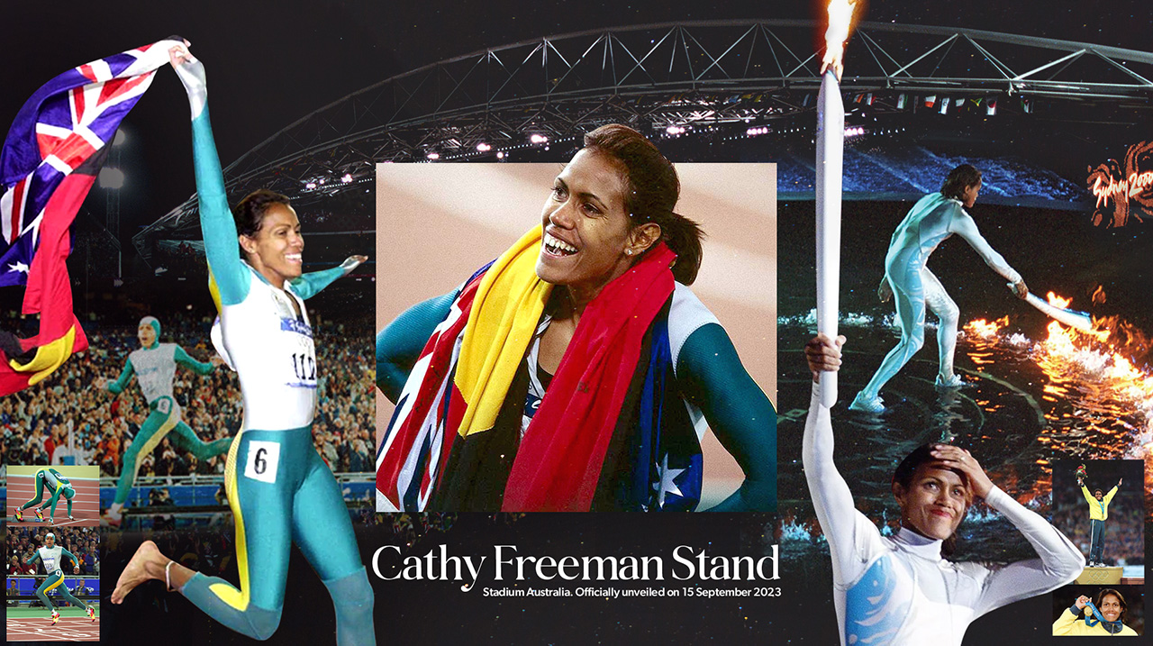 AOC hails special tribute to Cathy Freeman at Sydney Olympic Park | Australian Olympic Committee