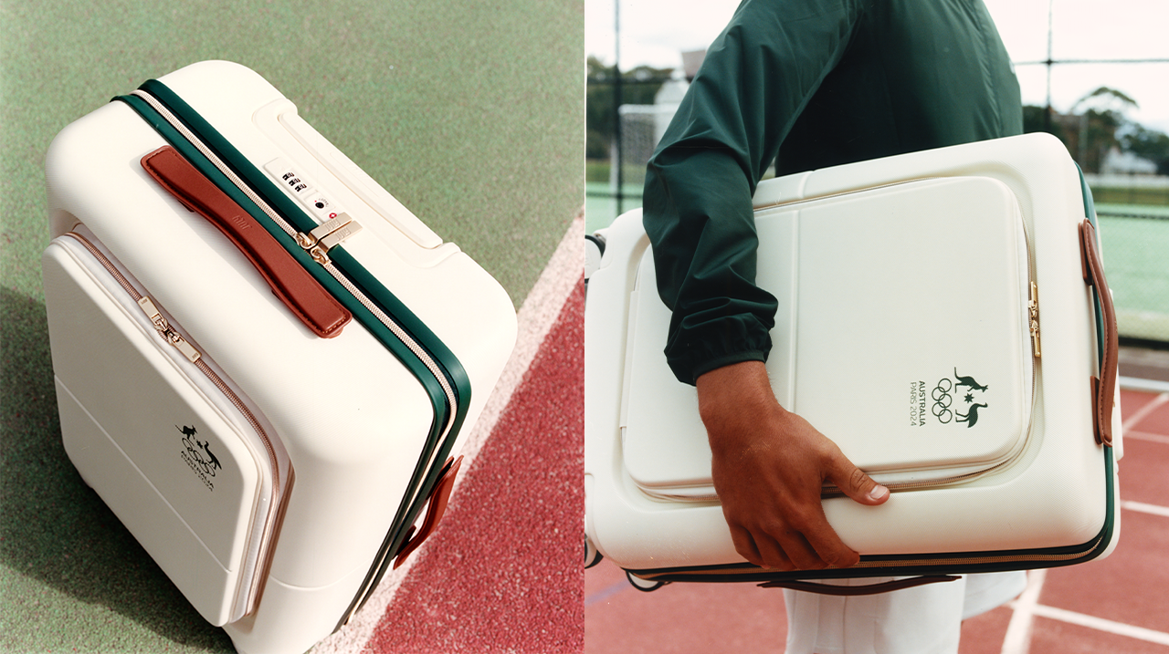 AOC and July unveil custom Australian Olympic Team suitcase for Paris ...