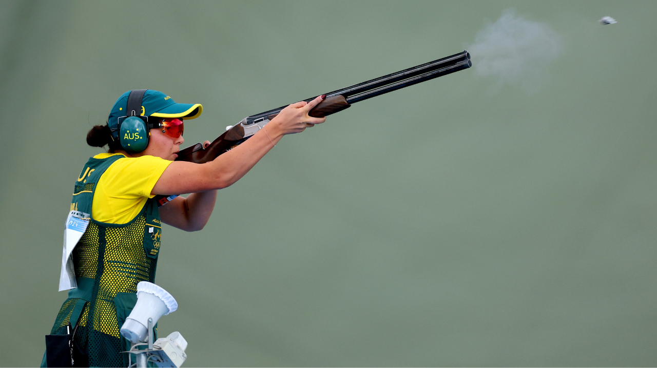 Final individual competition for shotgun, end of pistol | Australian ...