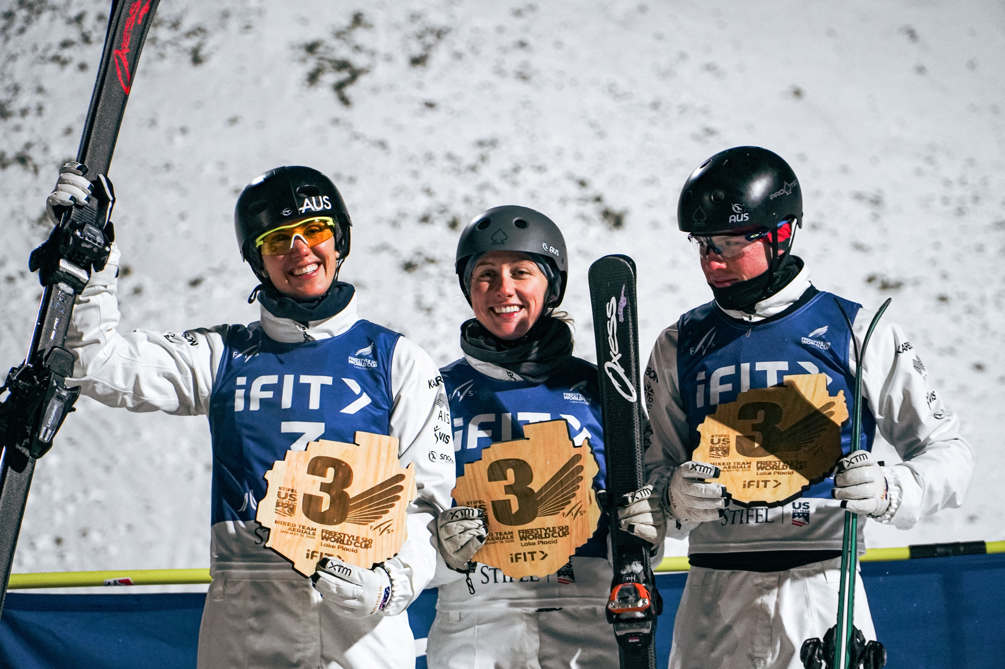 Laura Peel leads Australia's Aerial Skiing Mixed Team to a bronze medal ...