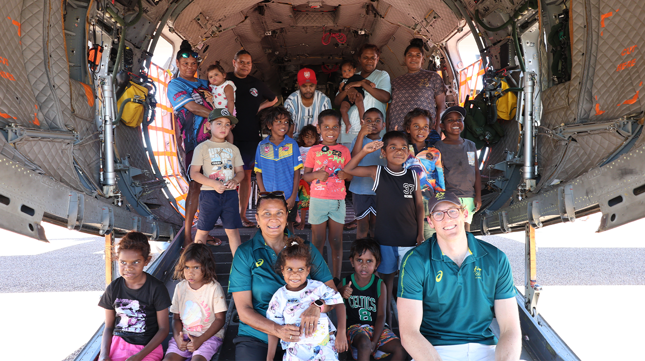 Olympians join with Royal Australian Air Force to spread Christmas ...